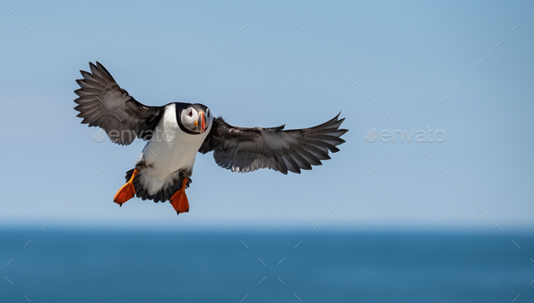 Atlantic Puffin Portrait Stock Photo by harrycollinsphotography | PhotoDune