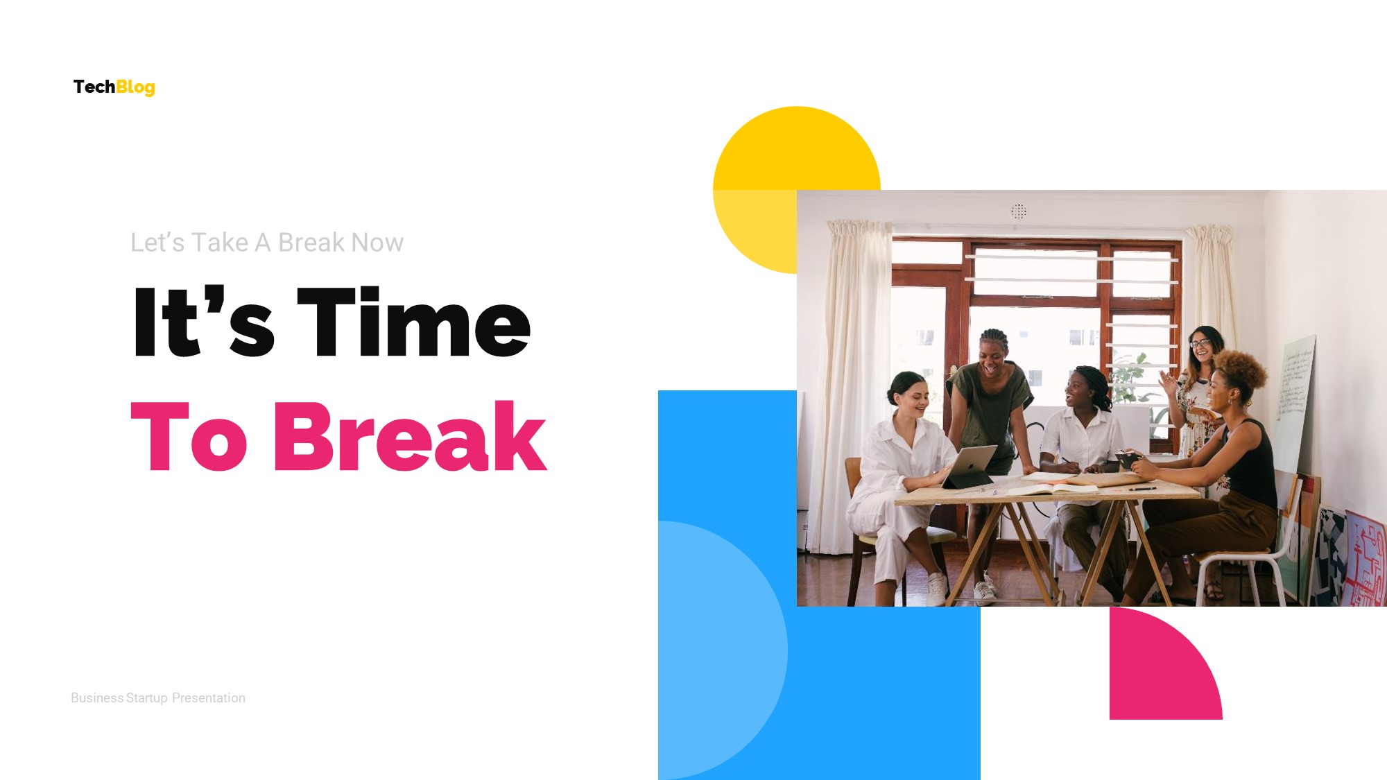 TechBlog Business Solution Presentation Template, Presentation Templates