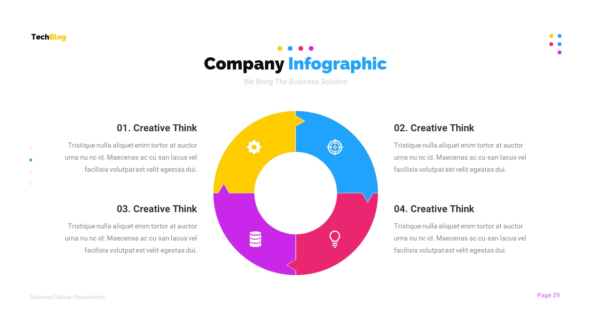 TechBlog Business Solution Presentation Template, Presentation Templates