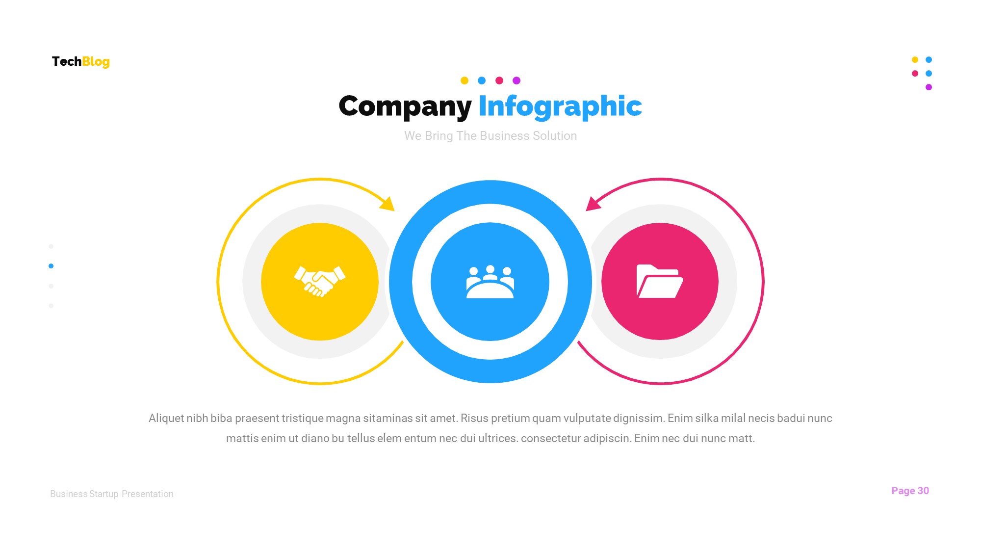TechBlog Business Solution Presentation Template, Presentation Templates