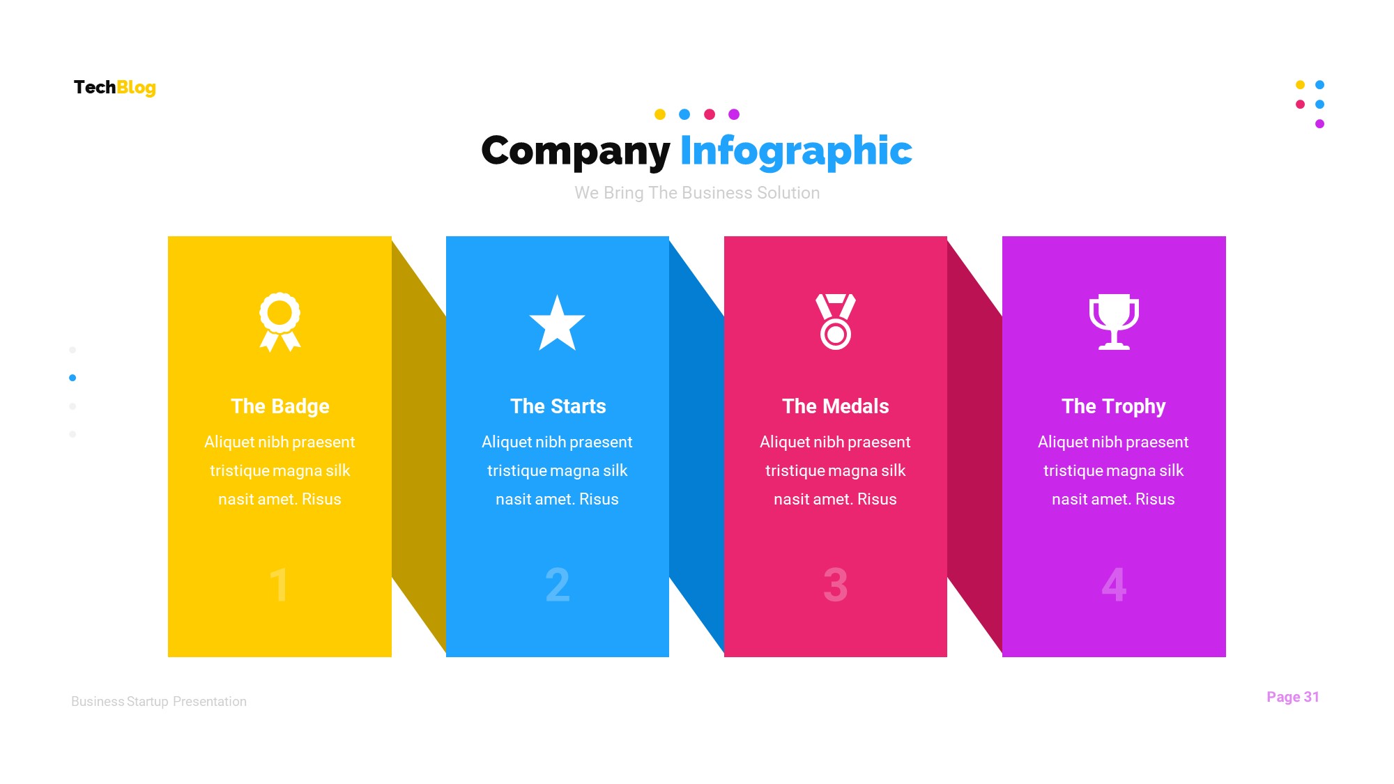 TechBlog Business Solution Presentation Template, Presentation Templates