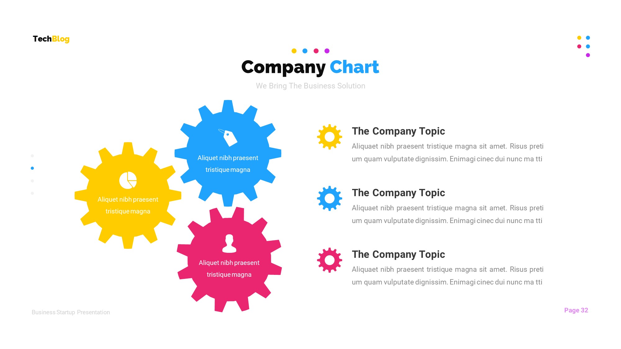 TechBlog Business Solution Presentation Template, Presentation Templates