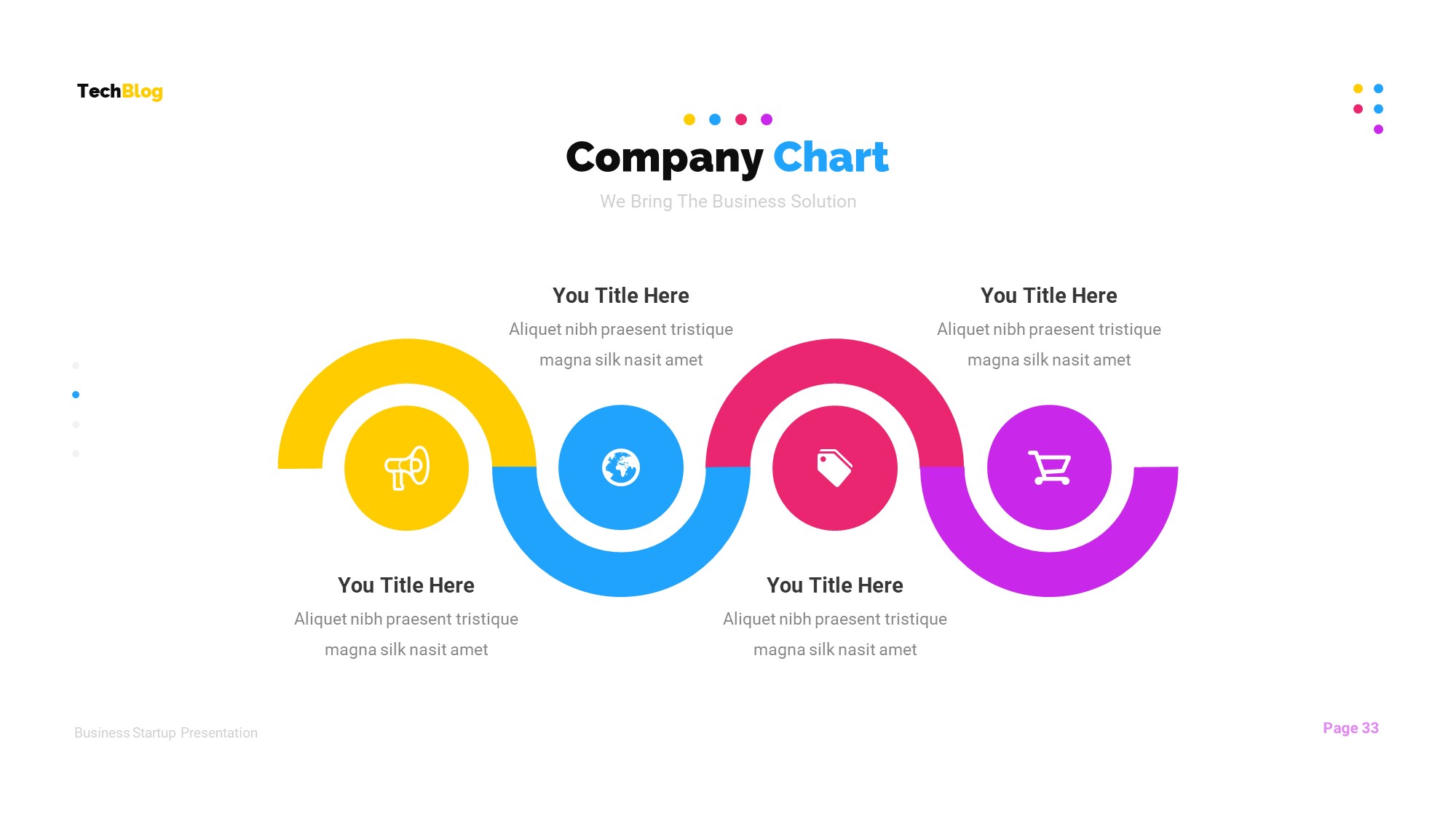 TechBlog Business Solution Presentation Template, Presentation Templates