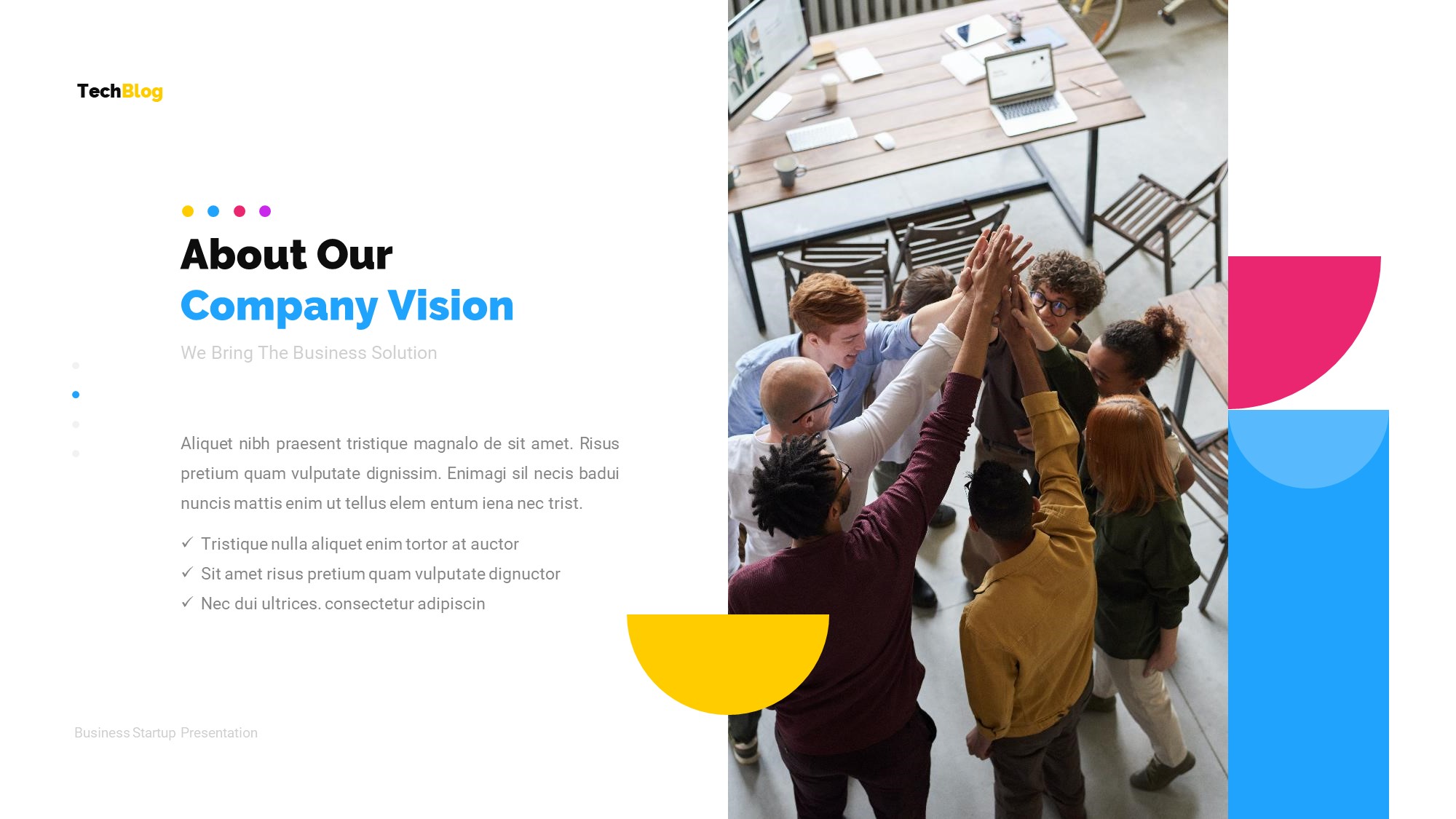 TechBlog Business Solution Presentation Template, Presentation Templates