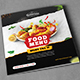 Square Food Menu Trifold Brochure, Print Templates | GraphicRiver