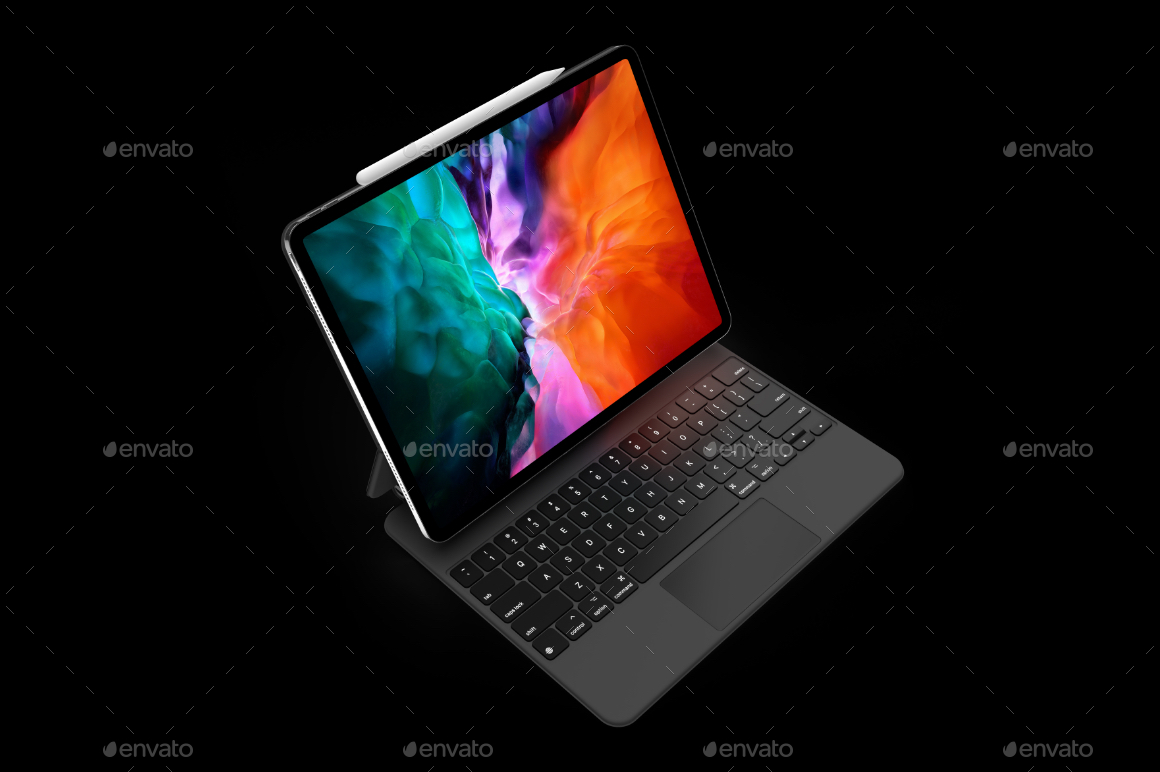 Tablet Pro Keyboard Mockup, Graphics | GraphicRiver