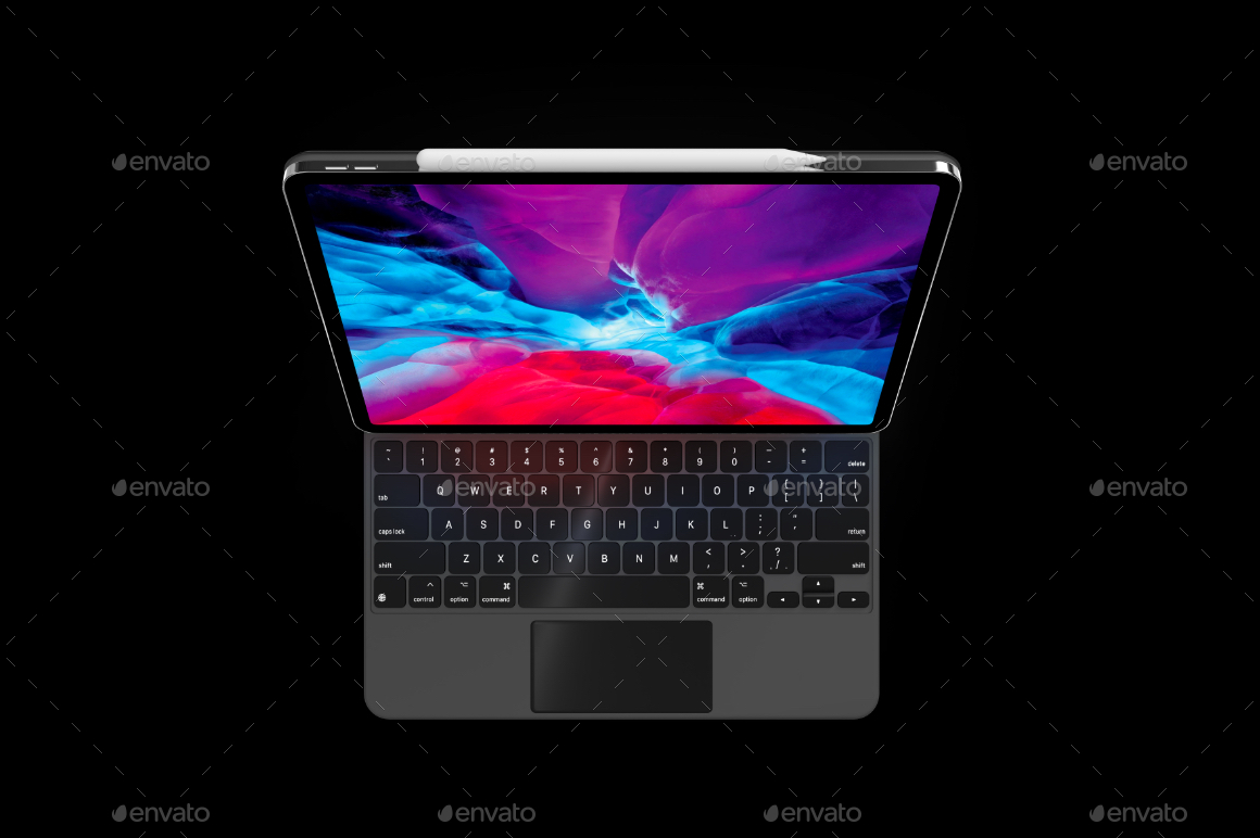 Tablet Pro Keyboard Mockup, Graphics | GraphicRiver