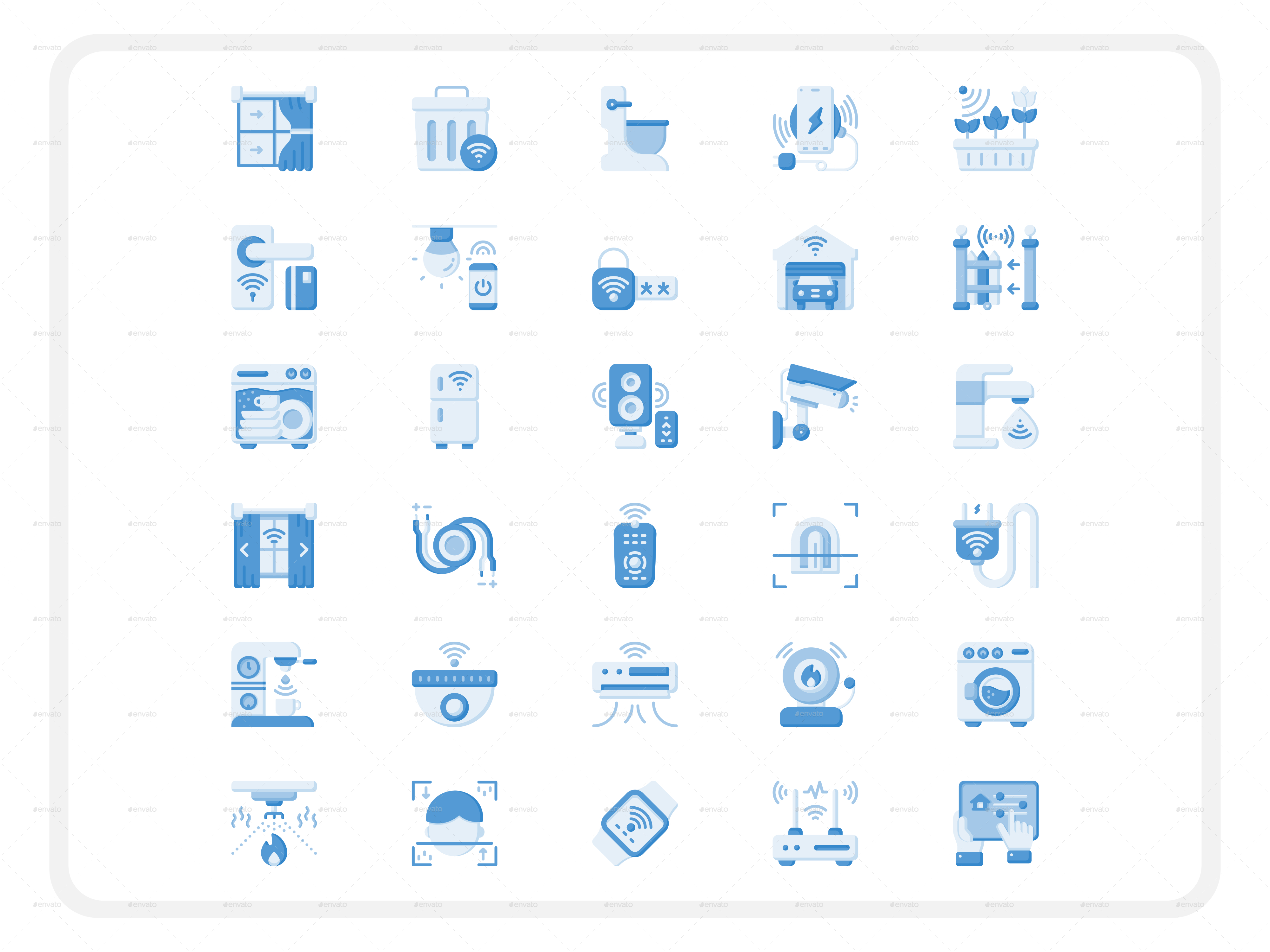 Smart Home Icon Pack, Icons | GraphicRiver