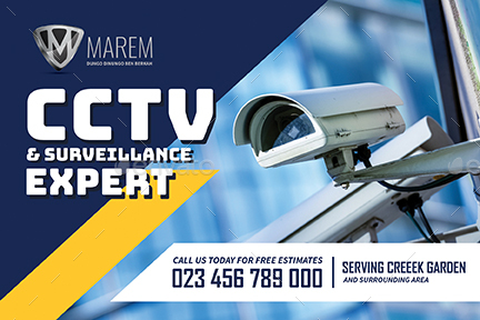 Security Camera Postcard by monggokerso | GraphicRiver