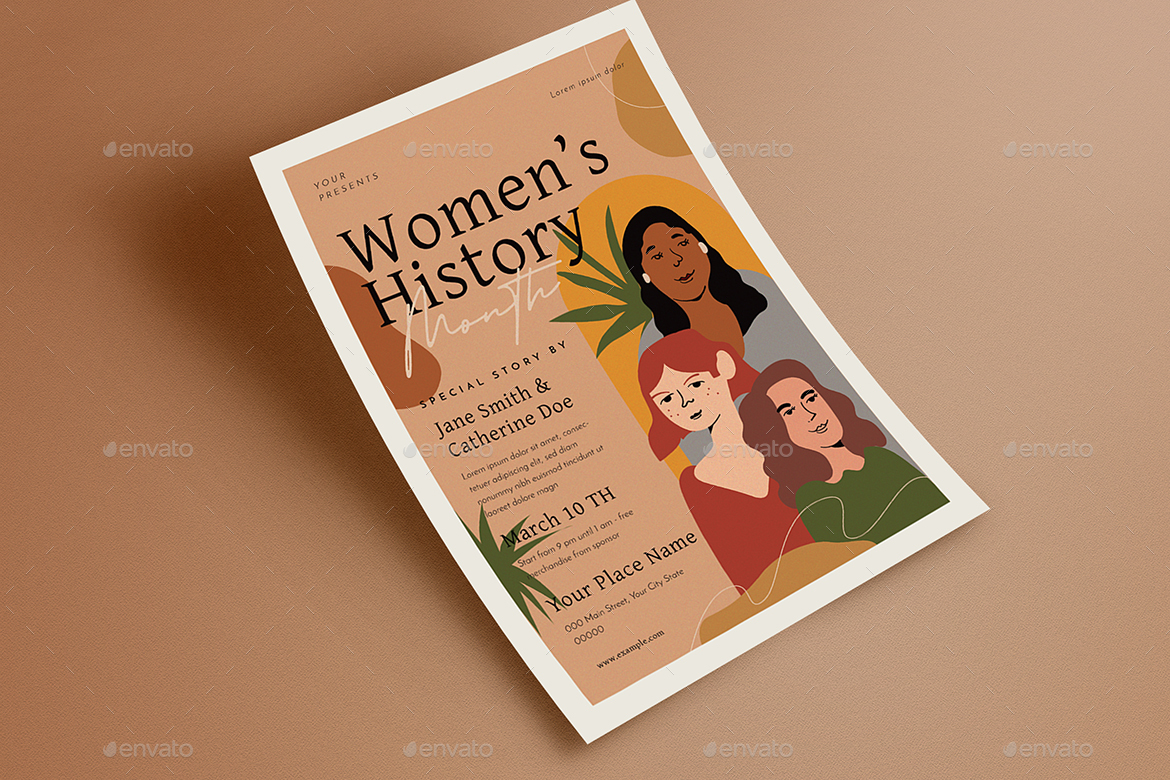 Women's History Month Flyer by guper | GraphicRiver
