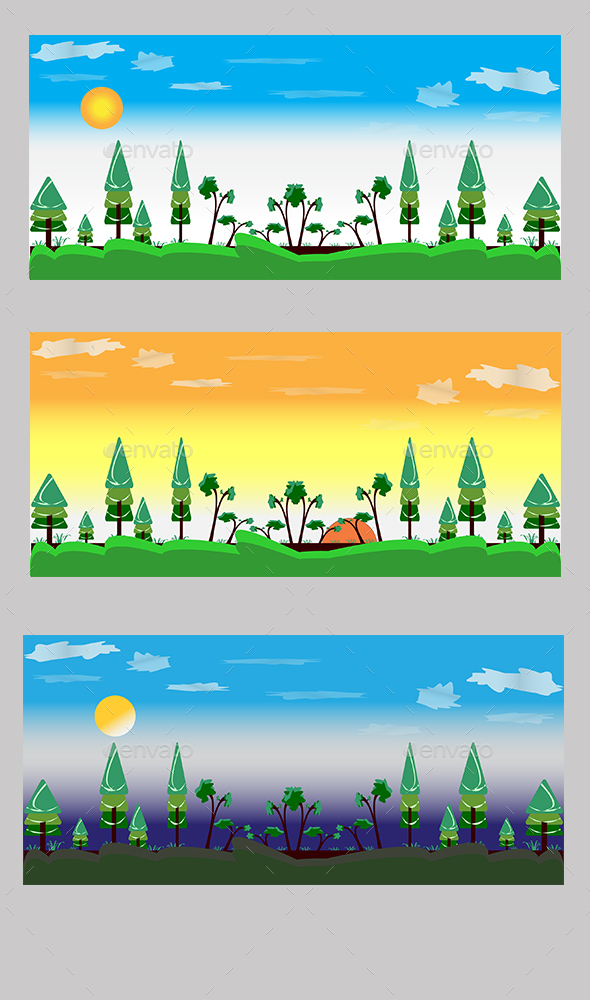 Nature Game Background, Game Assets | GraphicRiver