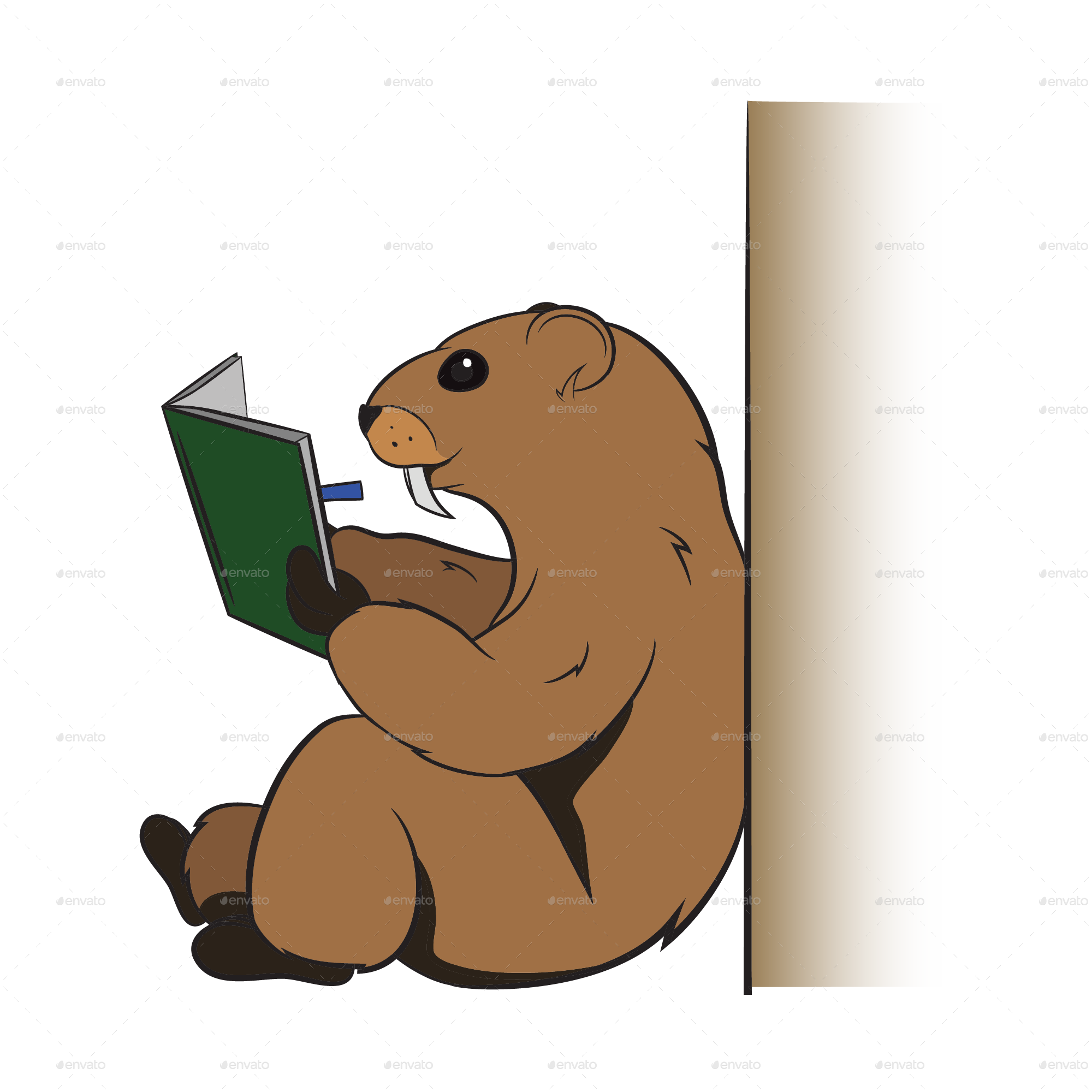 Groundhog Character in 17 different professions for Groundhog Day, Vectors