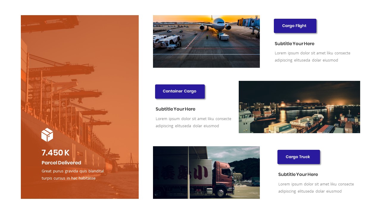 Transport - Logistics & Shipping PowerPoint Template, Presentation ...