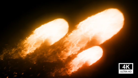 Meteor Fireballs 4K, Motion Graphics | VideoHive