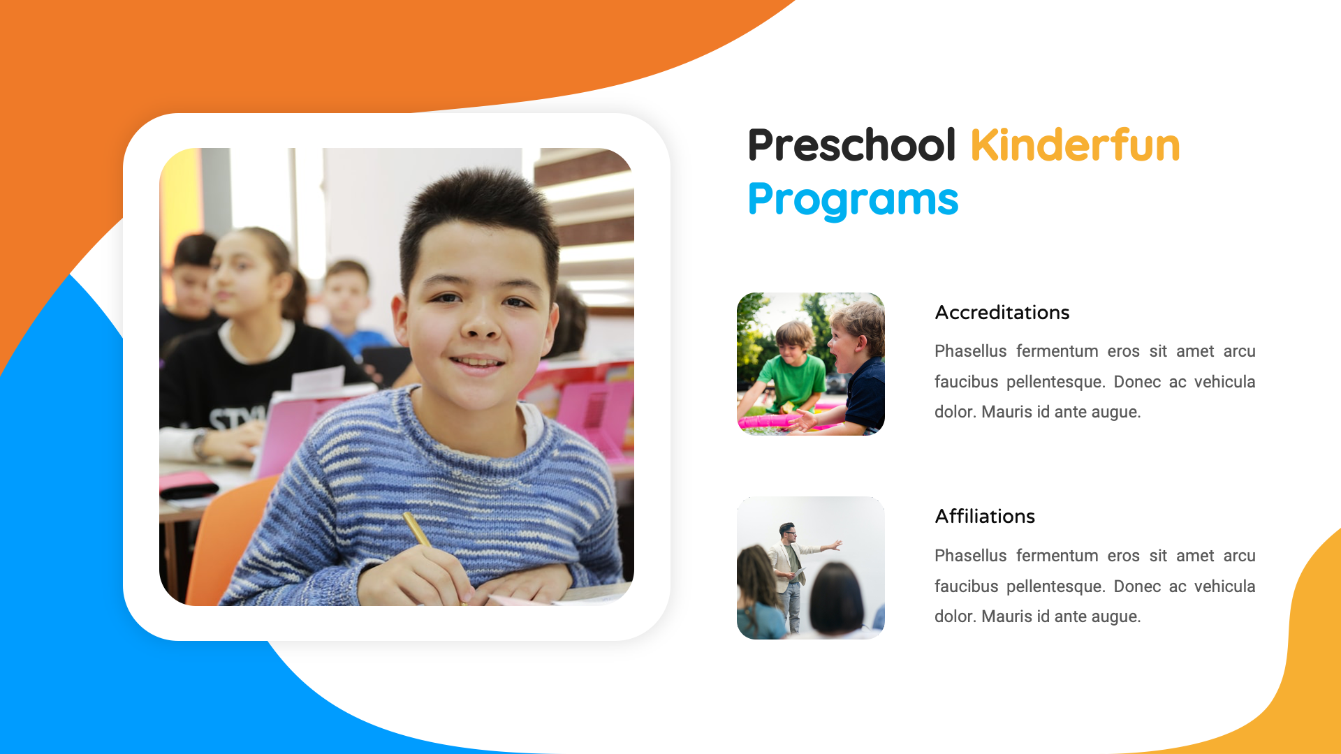 Kinderfun - Kindergarten & Preshool Google Slides Presentation ...