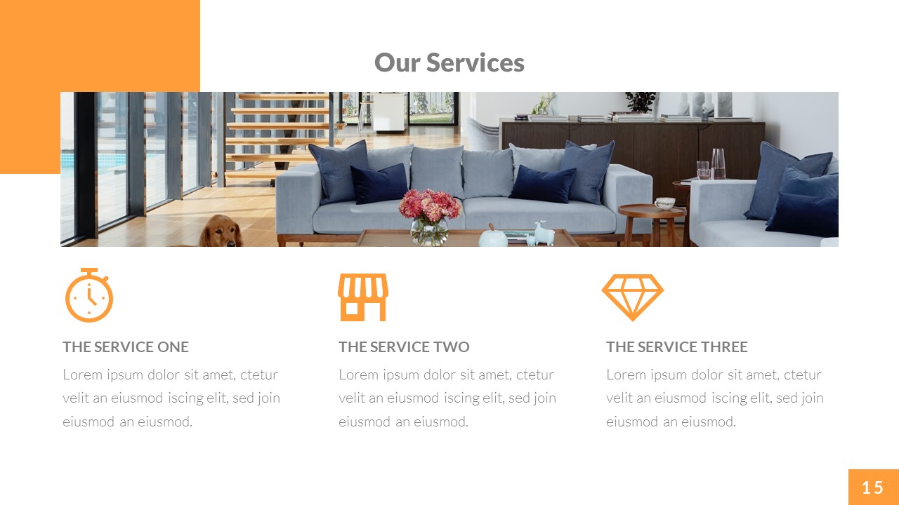 Amplify - Interior Home Design Powerpoint Template, Presentation Templates