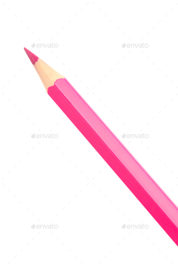 Pink colouring crayon pencil Stock Photo by natika | PhotoDune