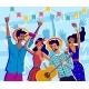 Male and Female Characters Are Celebrating Fiesta, Vectors | GraphicRiver