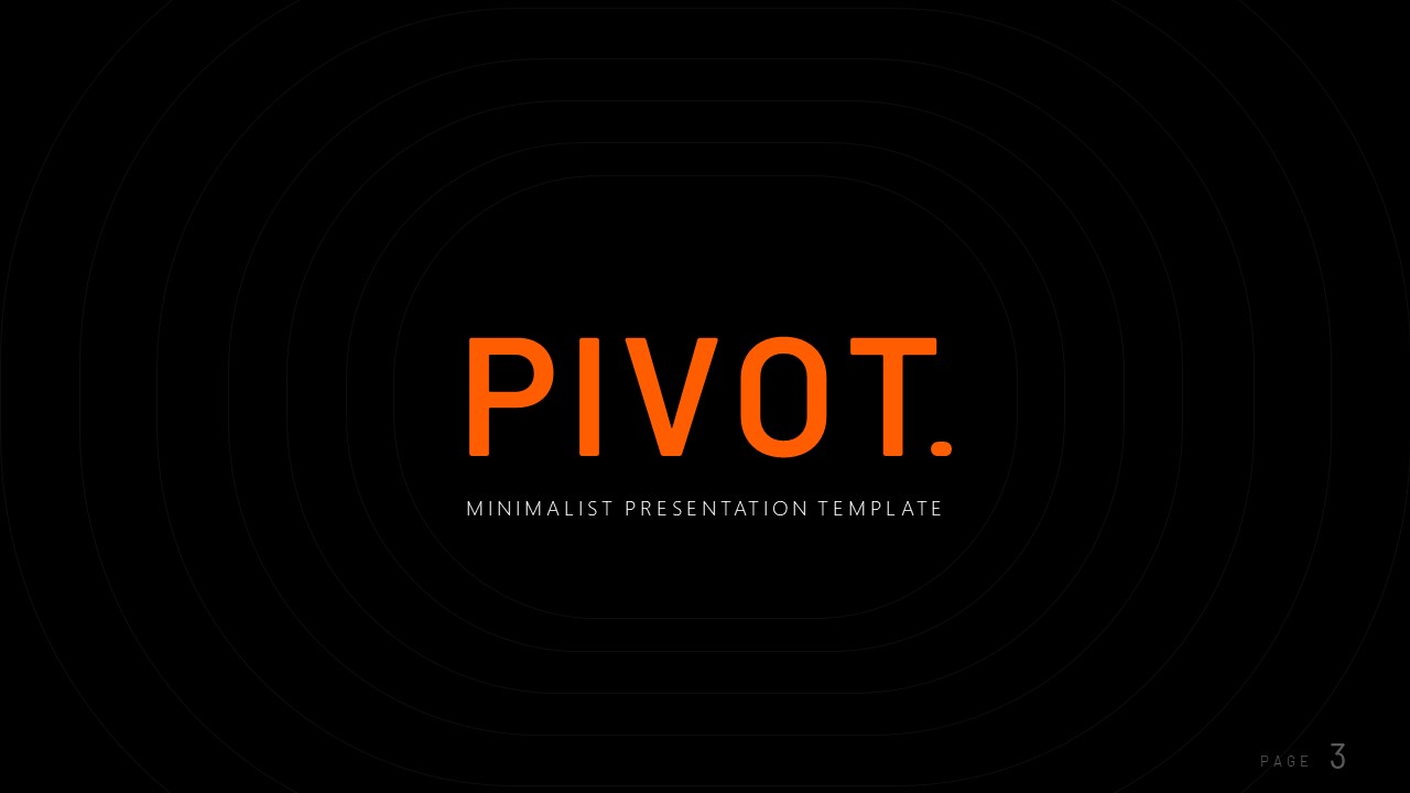 Pivot Minimalist PowerPoint Template, Presentation Templates | GraphicRiver