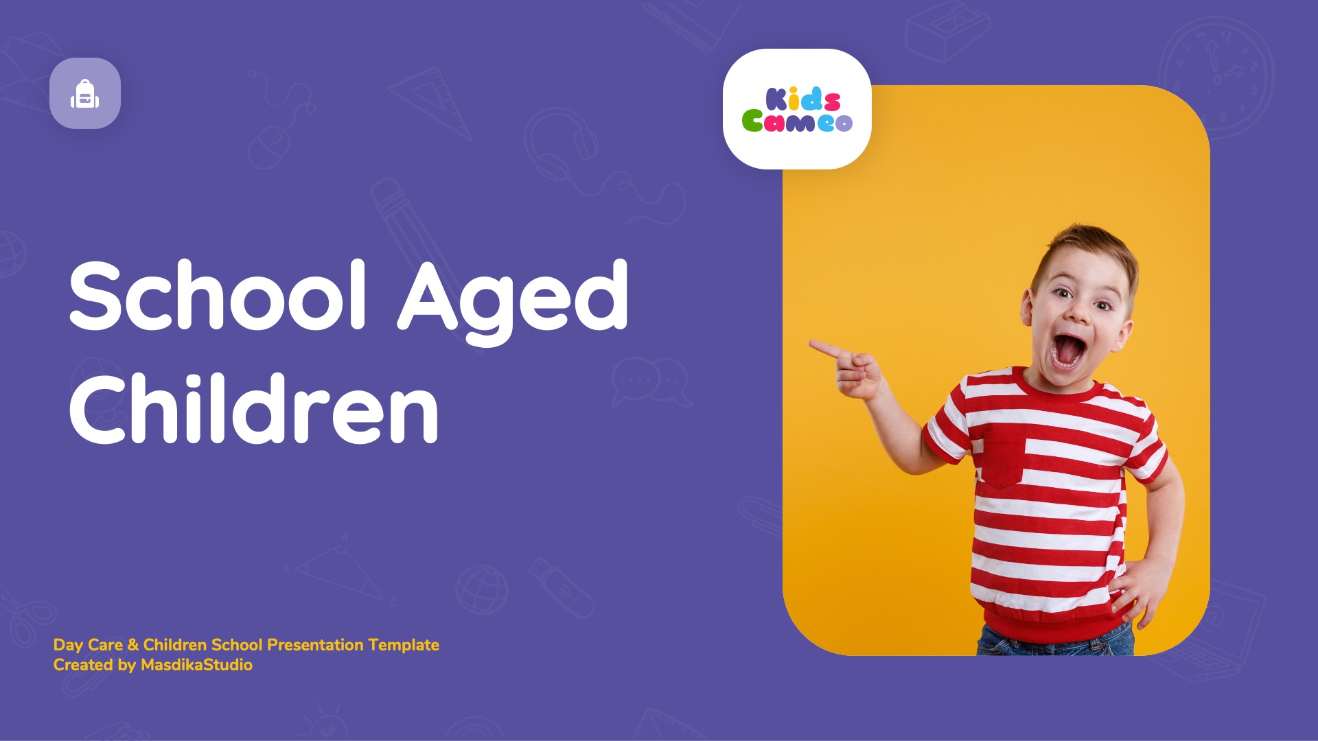 Kids Cameo - Day Care & Children School Powerpoint Template ...