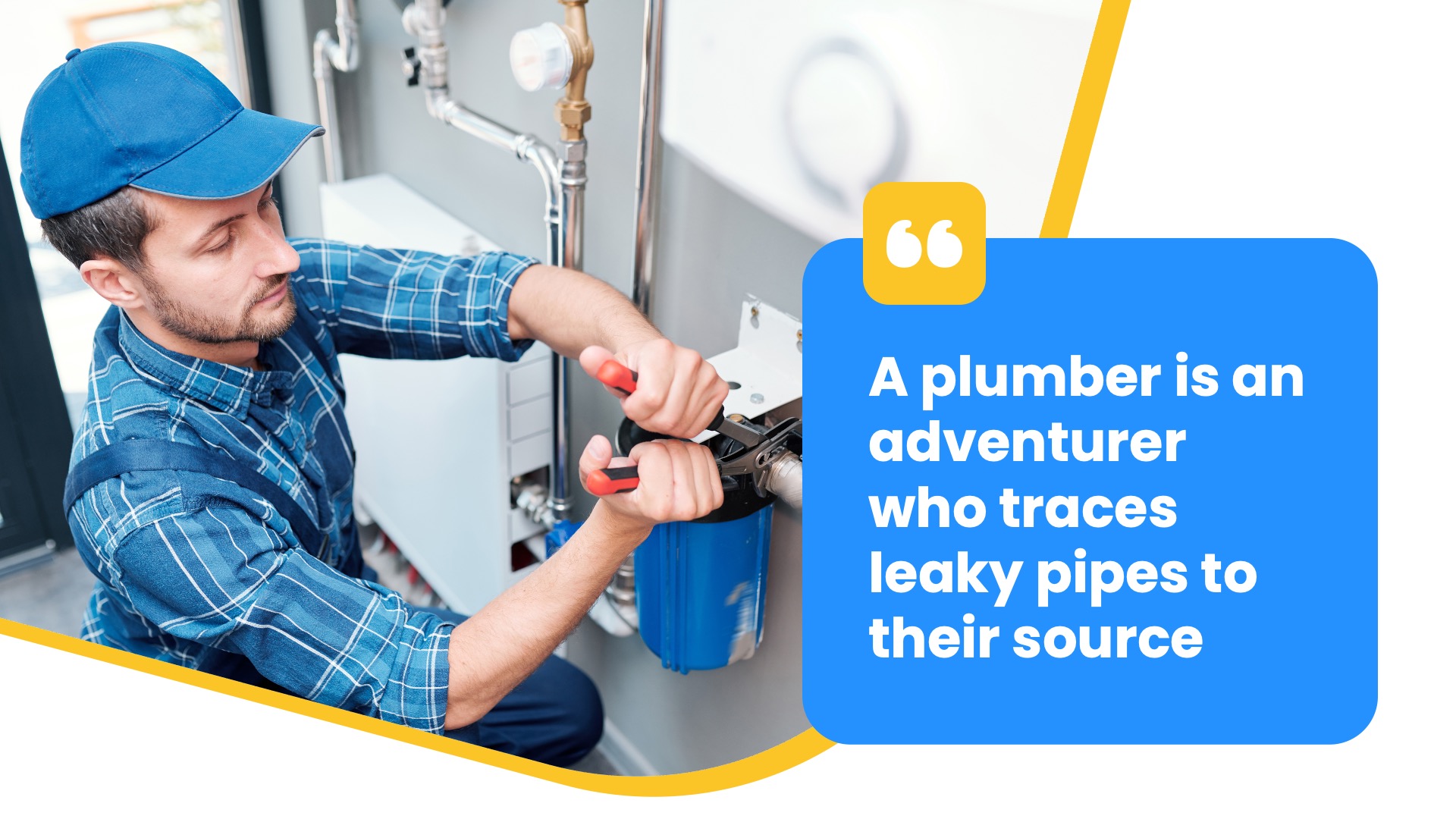 Plumbrio - Plumbing & Services Powerpoint Template, Presentation Templates