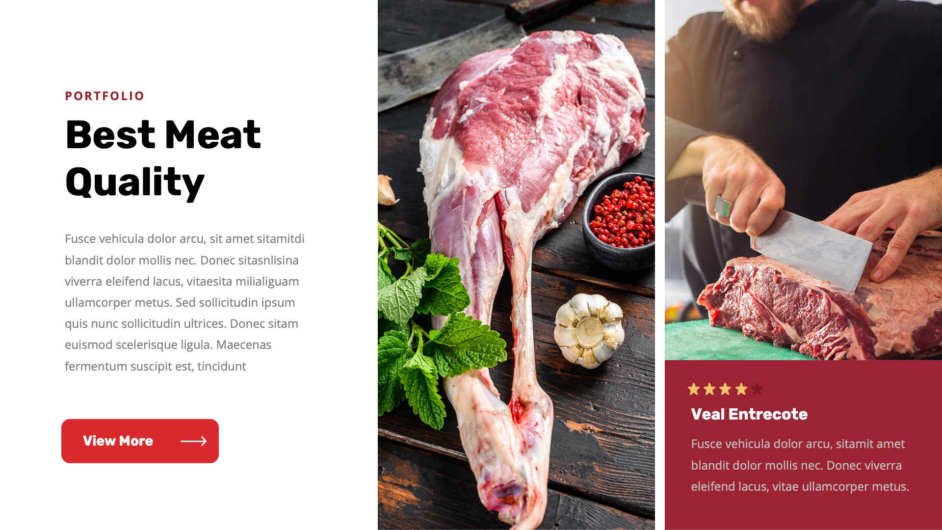 MEARIN - Butcher & Meat Farm Powerpoint Template, Presentation Templates