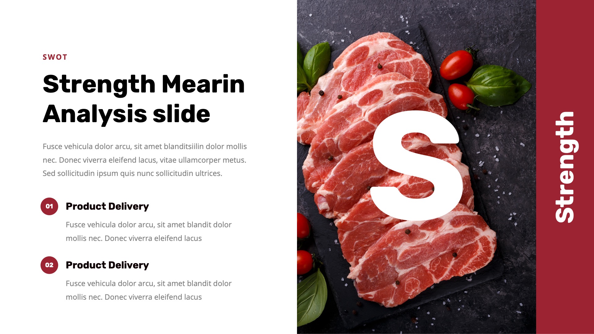 MEARIN - Butcher & Meat Farm Powerpoint Template, Presentation Templates