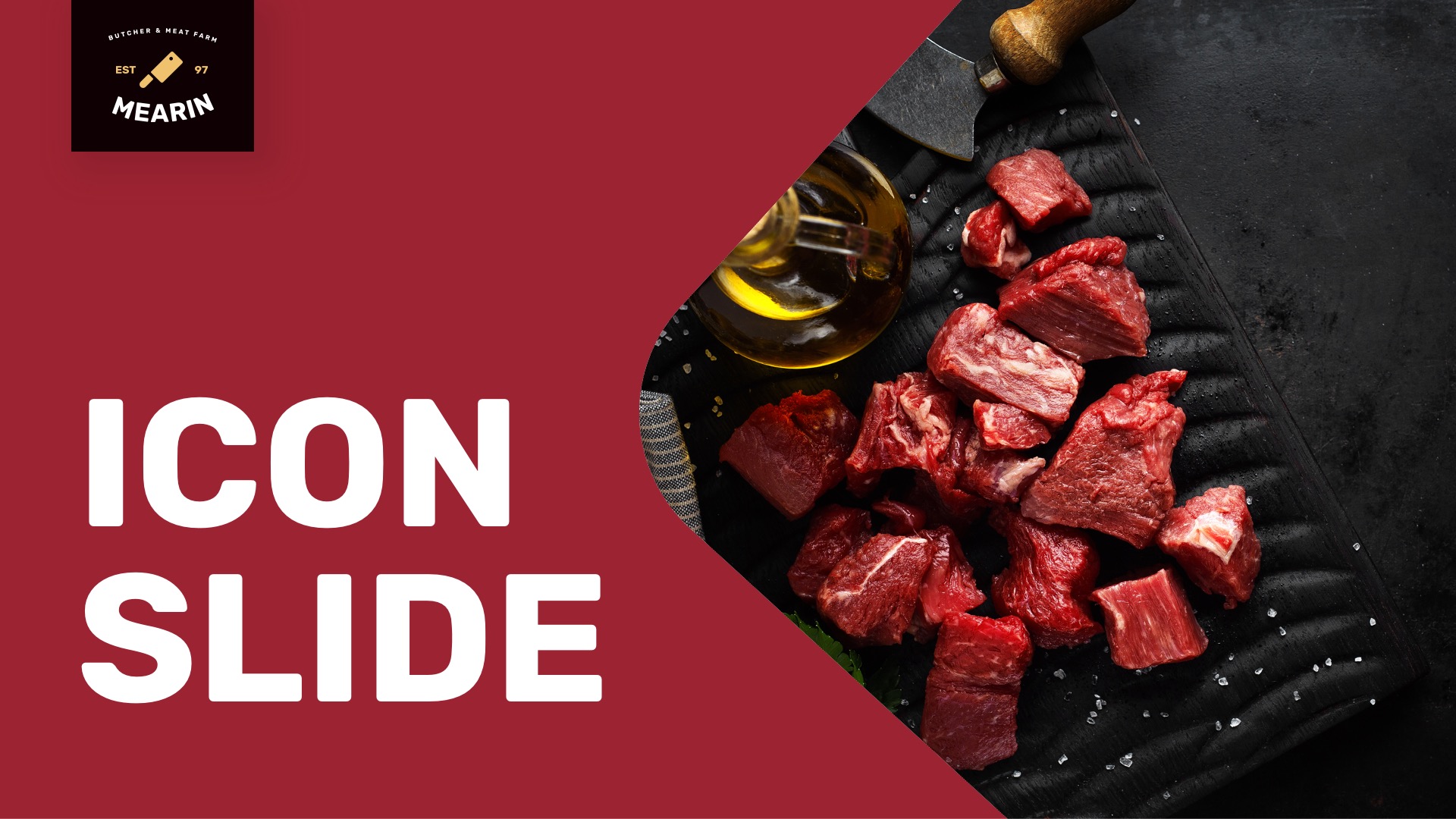 MEARIN - Butcher & Meat Farm Powerpoint Template, Presentation Templates