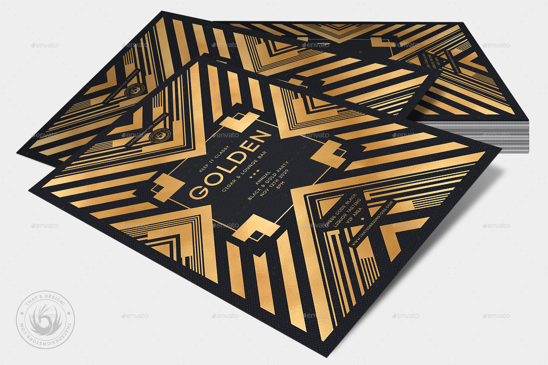 Black and Gold Flyer Template V22, Print Templates | GraphicRiver