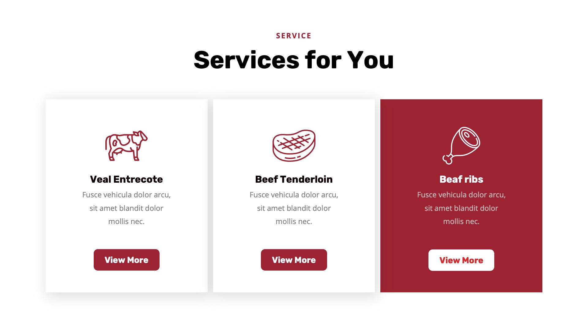MEARIN - Butcher & Meat Farm Google Slides Template, Presentation Templates