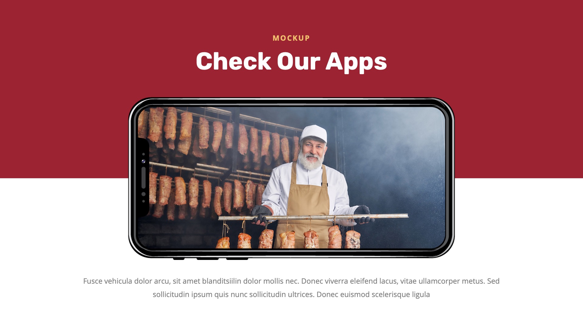 MEARIN - Butcher & Meat Farm Google Slides Template, Presentation Templates