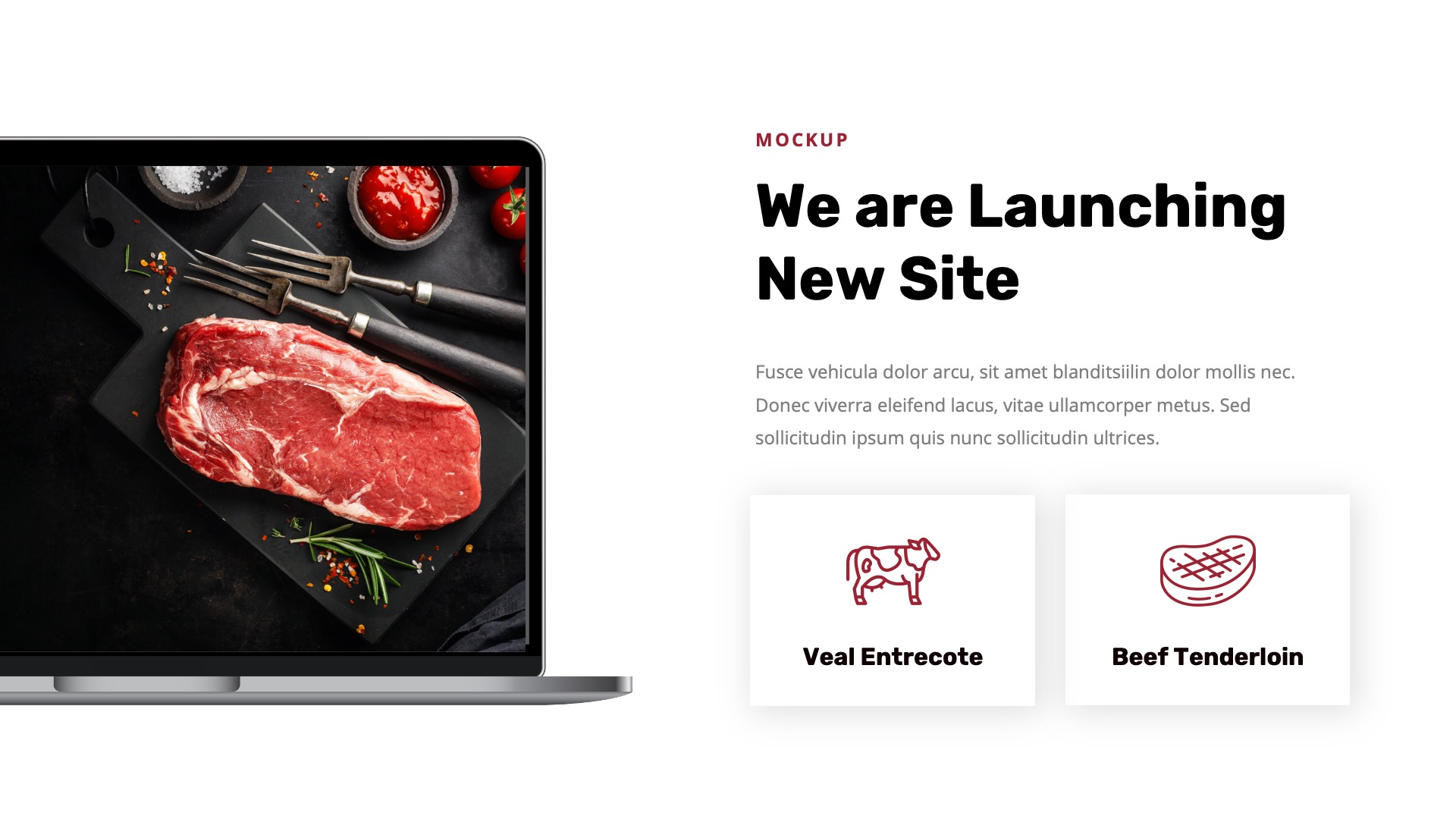 MEARIN - Butcher & Meat Farm Google Slides Template, Presentation Templates