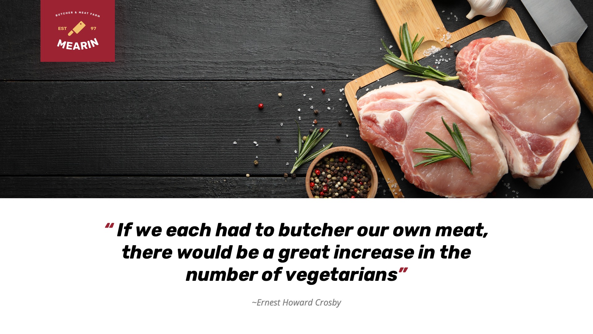 MEARIN - Butcher & Meat Farm Google Slides Template, Presentation Templates