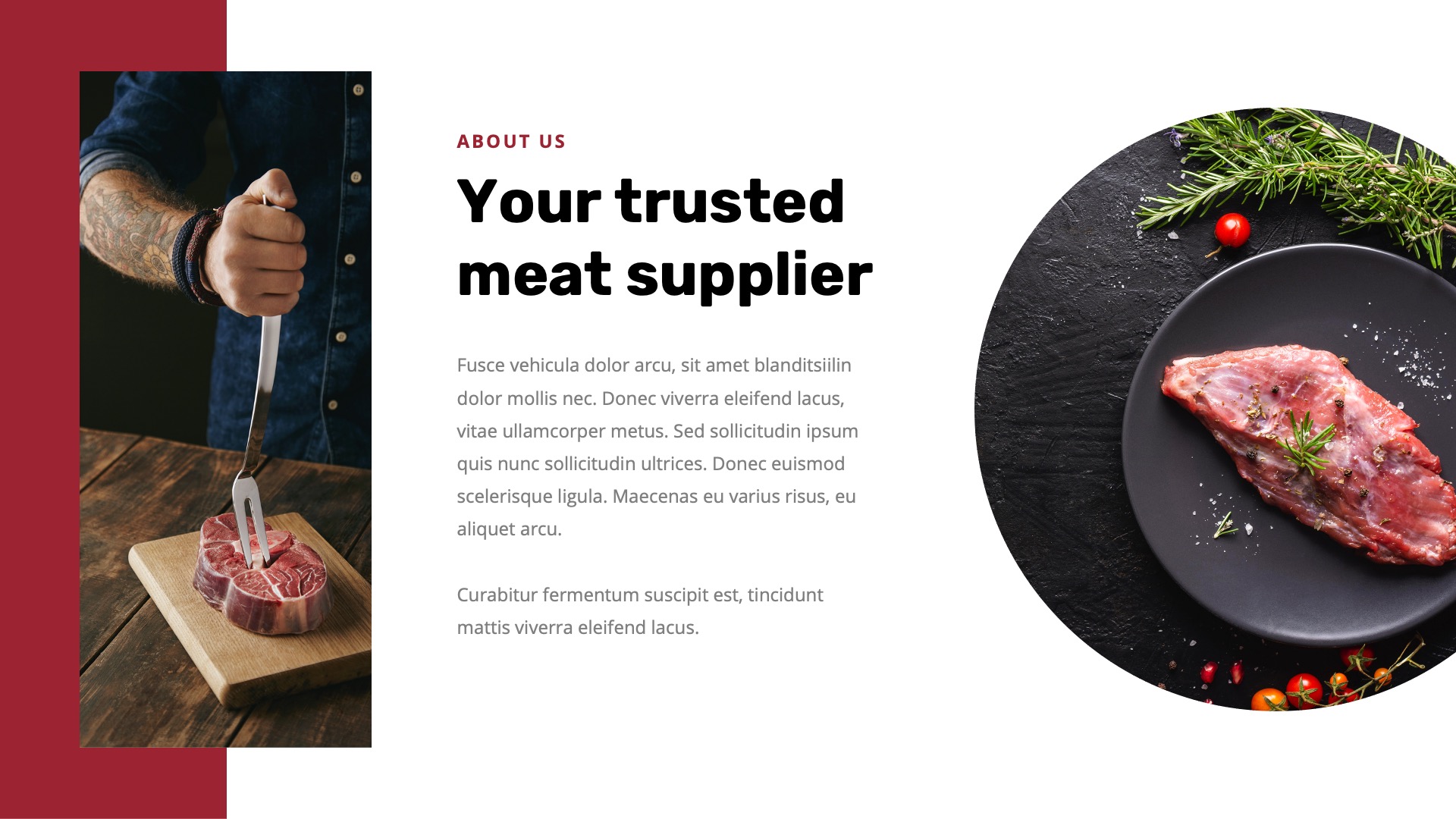 MEARIN - Butcher & Meat Farm Google Slides Template, Presentation Templates