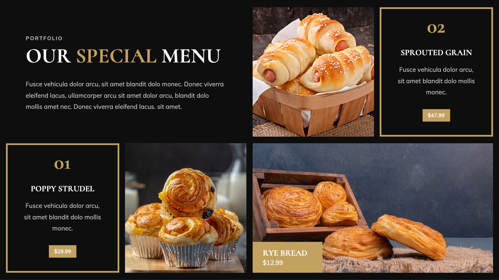 ROOTI - Bakery & Pastry Powerpoint Template, Presentation Templates