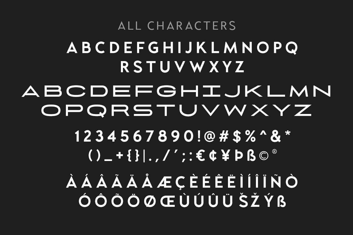 Glendale - Extreme Expanded Sans, Fonts | GraphicRiver