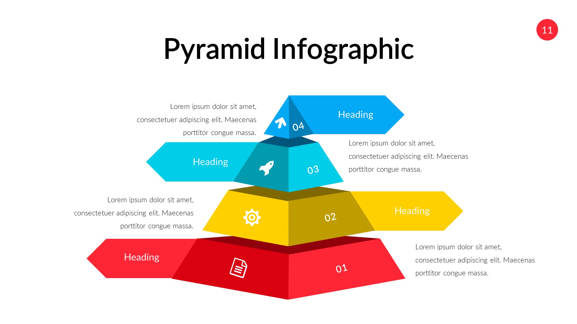Pyramid Infographic PowerPoint Template, Presentation Templates ...