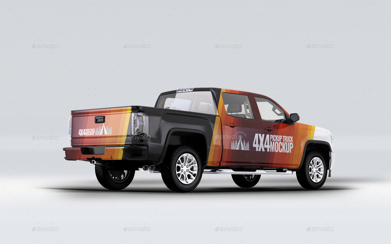 Truck 4X4 Mock-Up, Graphics | GraphicRiver