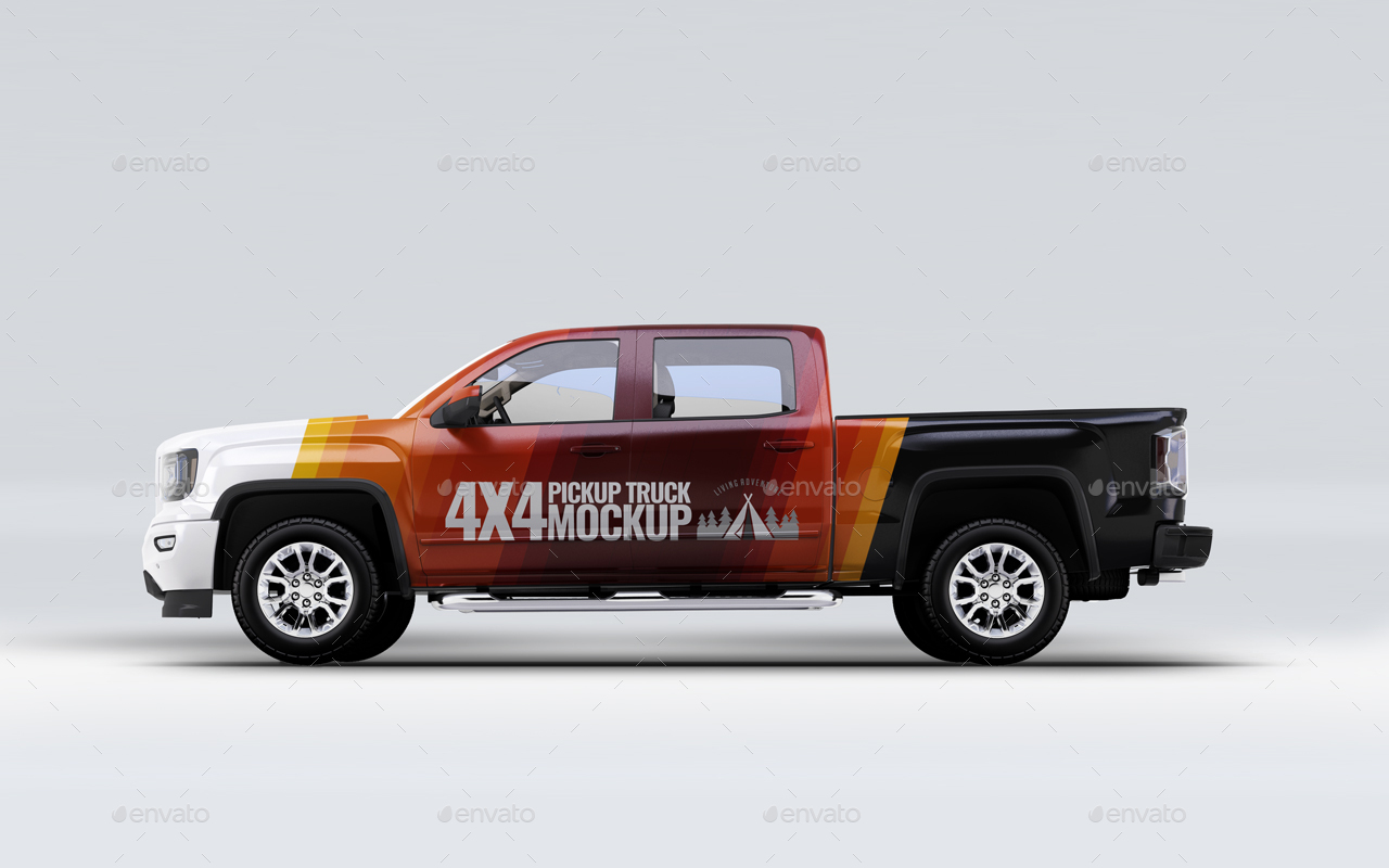 Truck 4X4 Mock-Up, Graphics | GraphicRiver