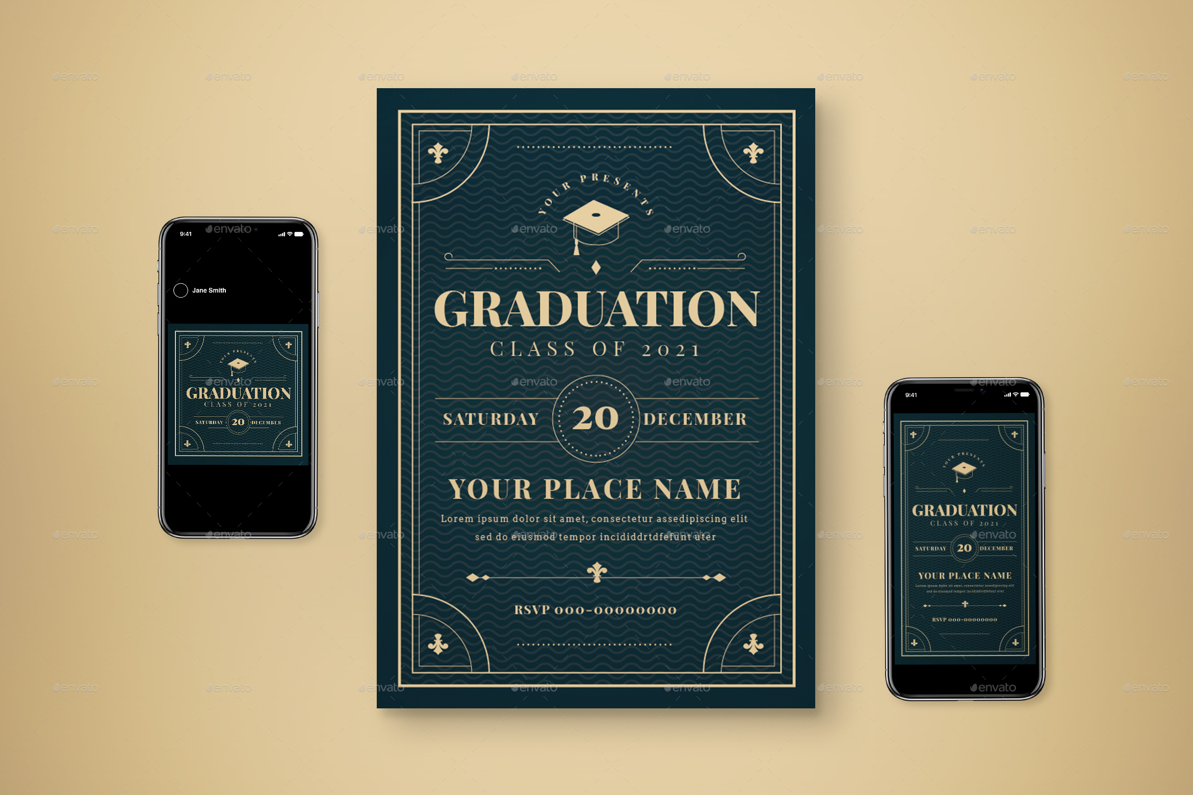 Graduation Flyer Pack, Print Templates | GraphicRiver
