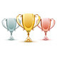 Three trophies, Vectors | GraphicRiver