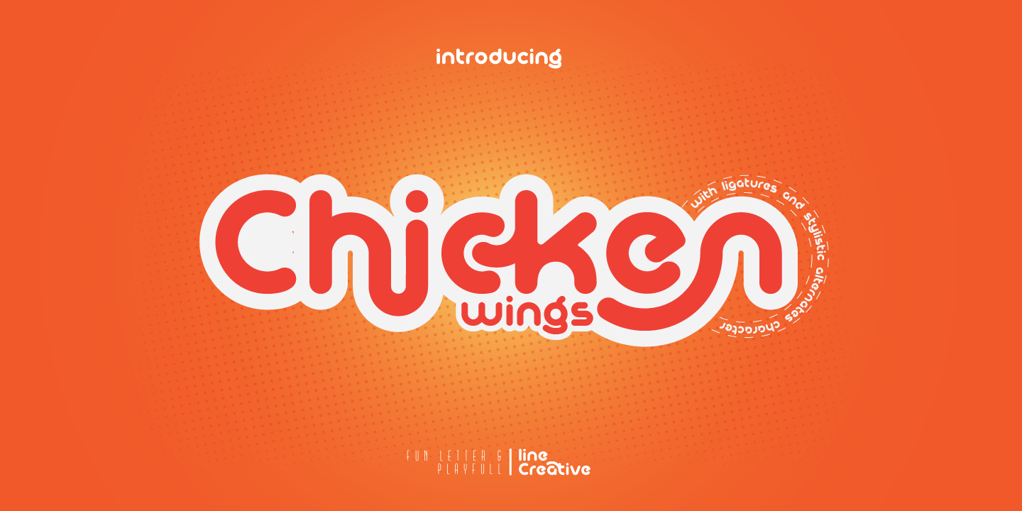 Chicken Wings, Fonts | GraphicRiver
