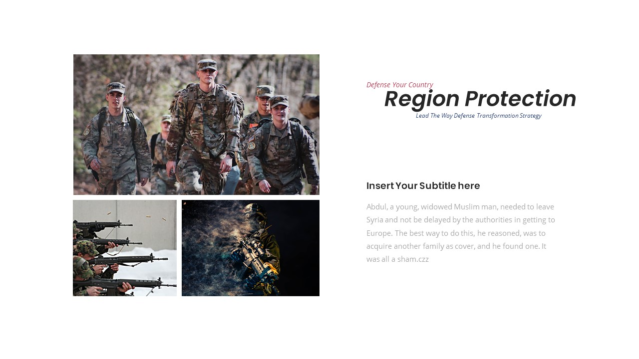 Military Alpha Defense Google Slides Template by Focusdesigntem ...