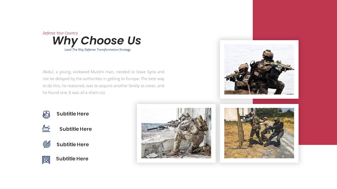 Military Alpha Defense Google Slides Template by Focusdesigntem ...