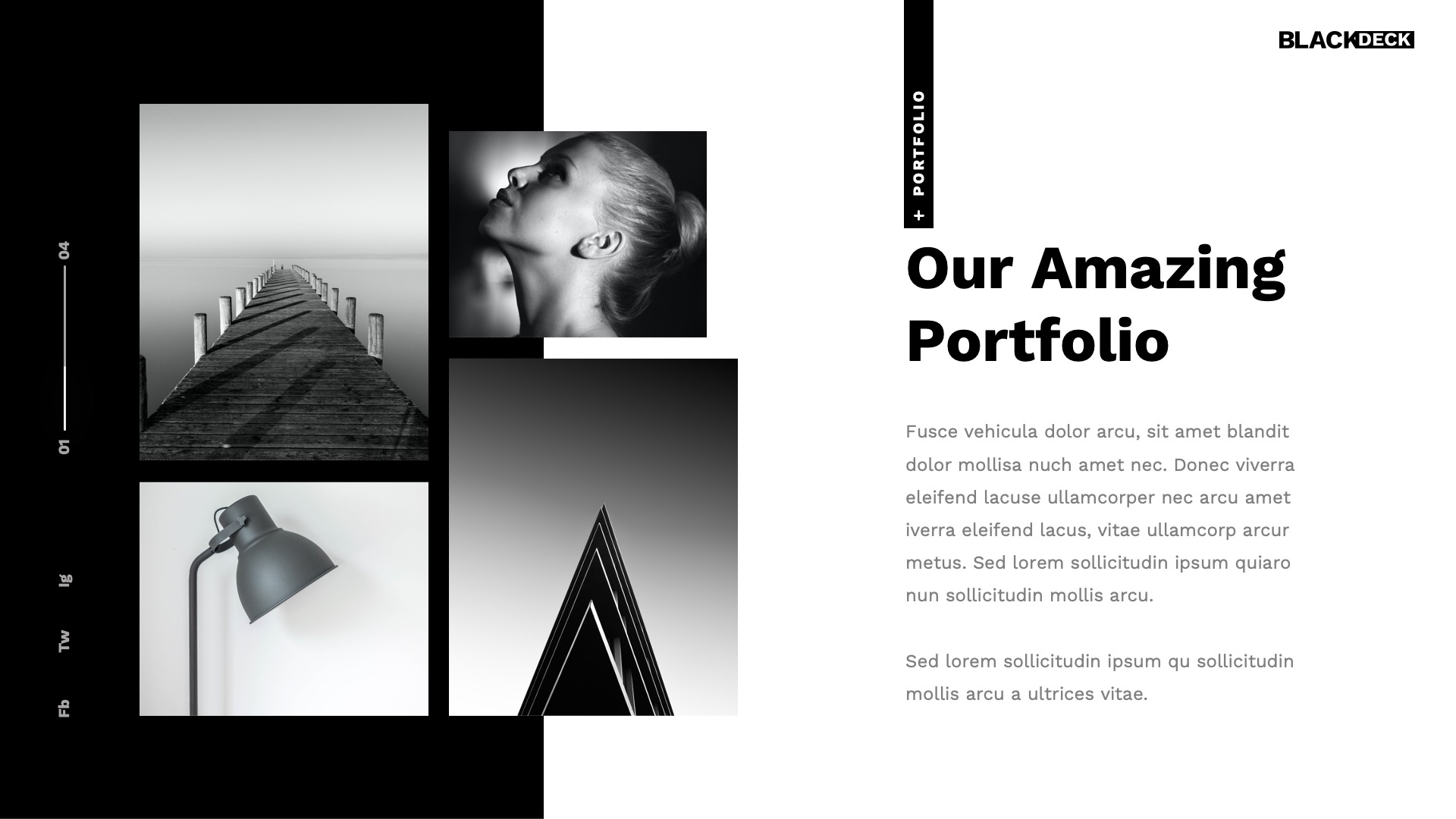 Blackdeck - Black White Minimalism Google Slides Template, Presentation ...