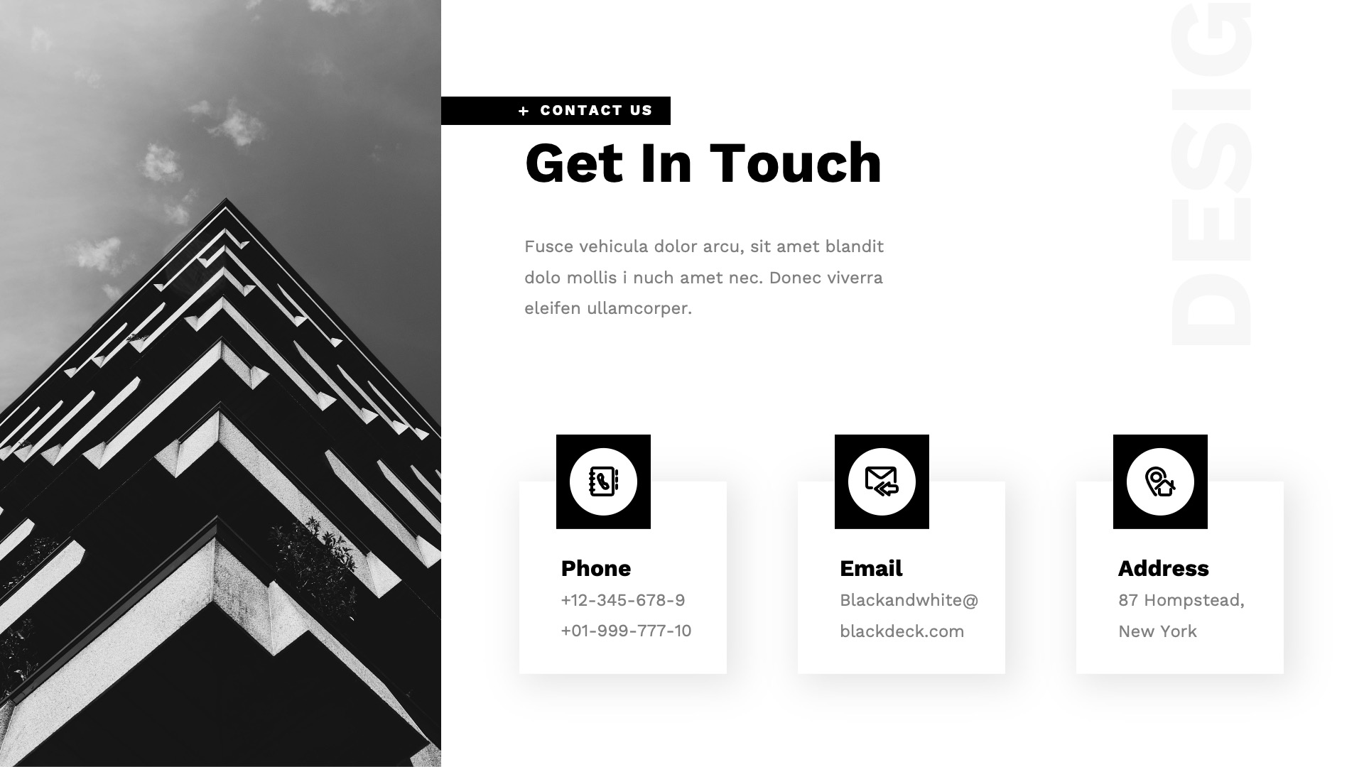 Blackdeck - Black White Minimalism Google Slides Template, Presentation ...