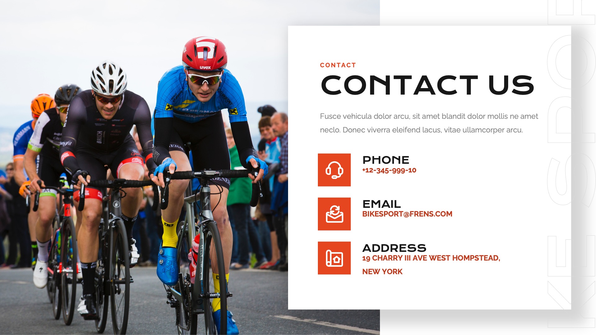 FRENS - Bike Sport Powerpoint Template, Presentation Templates ...