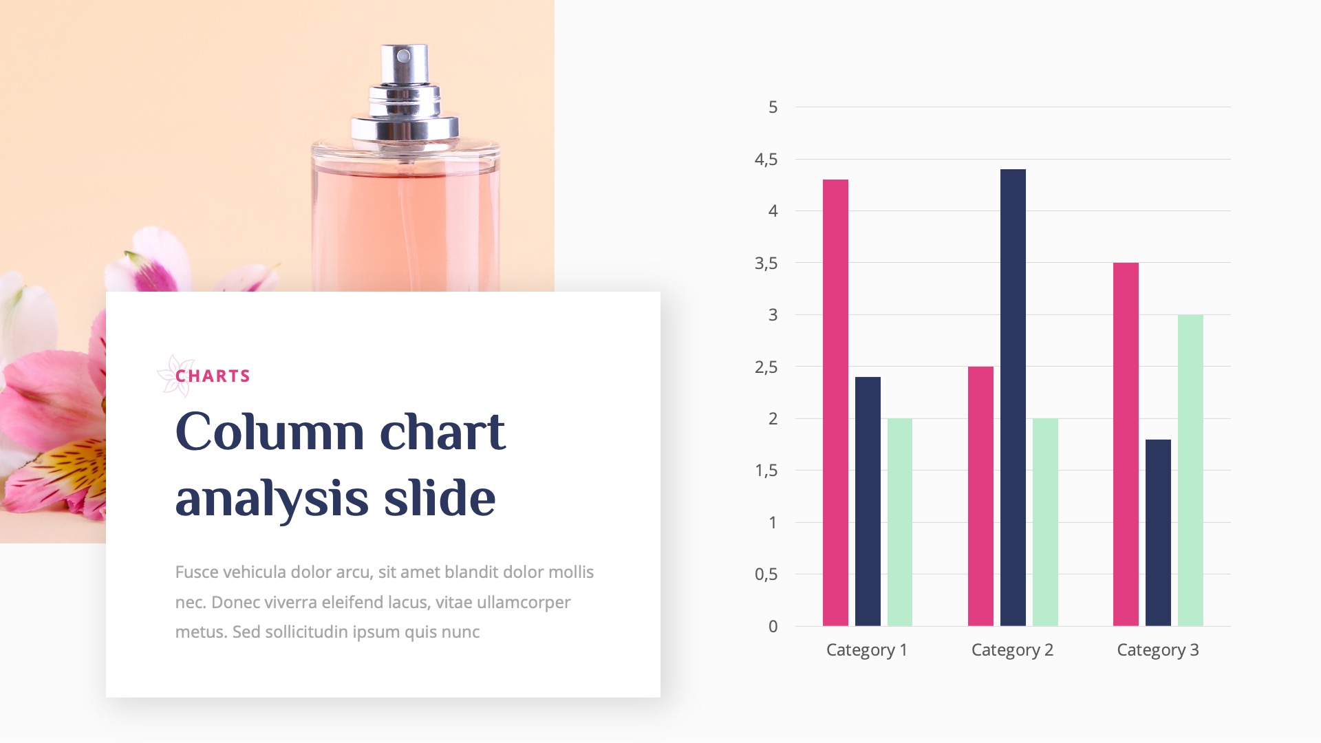 Cosmy - Perfume & Cosmetic Google Slides Template, Presentation Templates