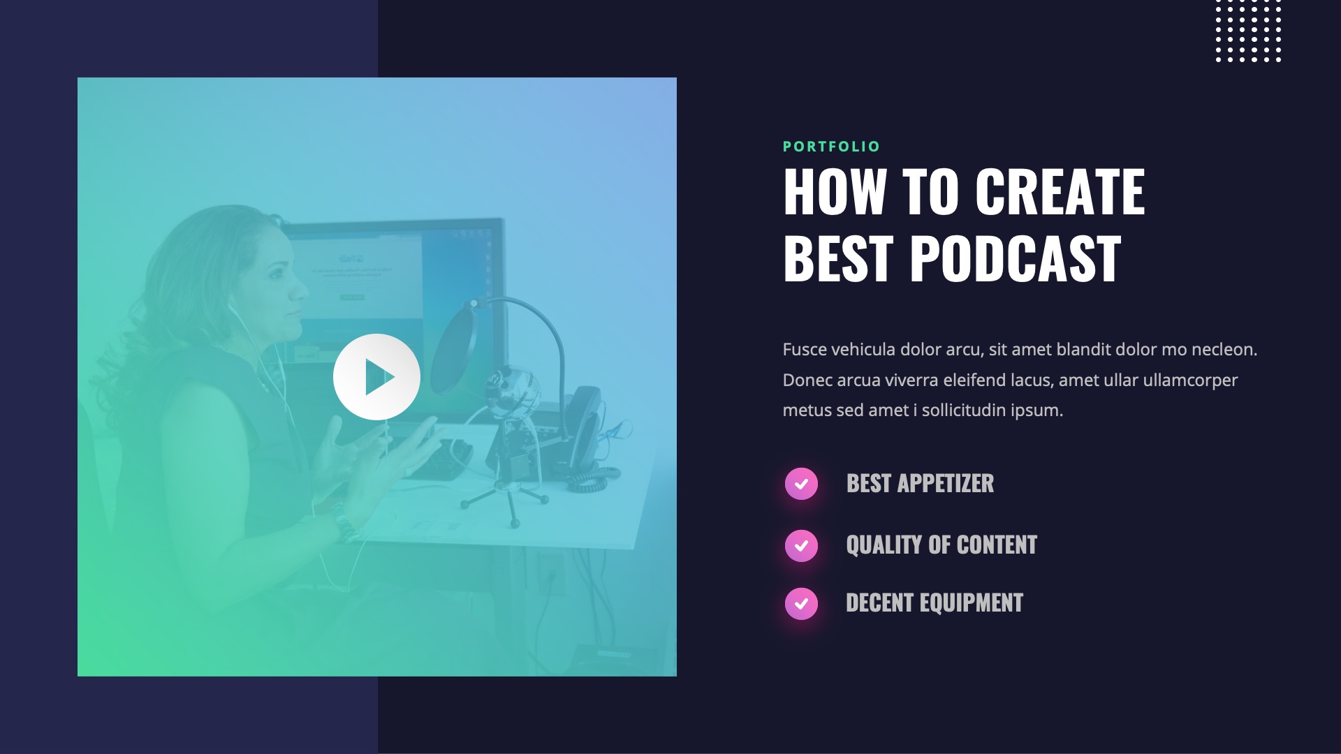 PODZY - Audio Podcast Google Slides Template, Presentation Templates