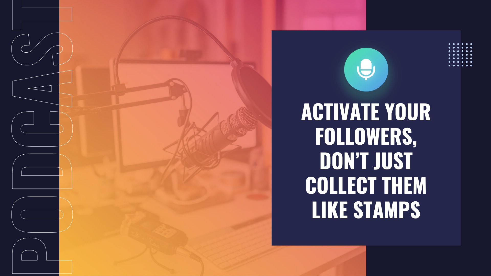 PODZY - Audio Podcast Google Slides Template, Presentation Templates